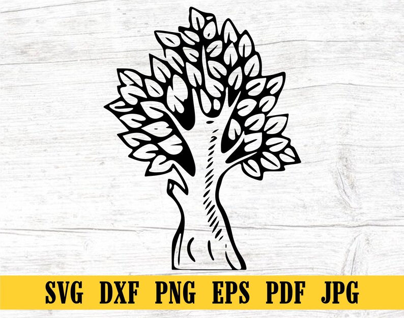 Tree SVG, Simple Tree Png, Tree Silhouette Svg, Tree With Roots ...