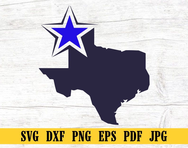Texas Map SVG, Texas Clipart, Vector Texas Map Cut File for Cricut, PNG ...