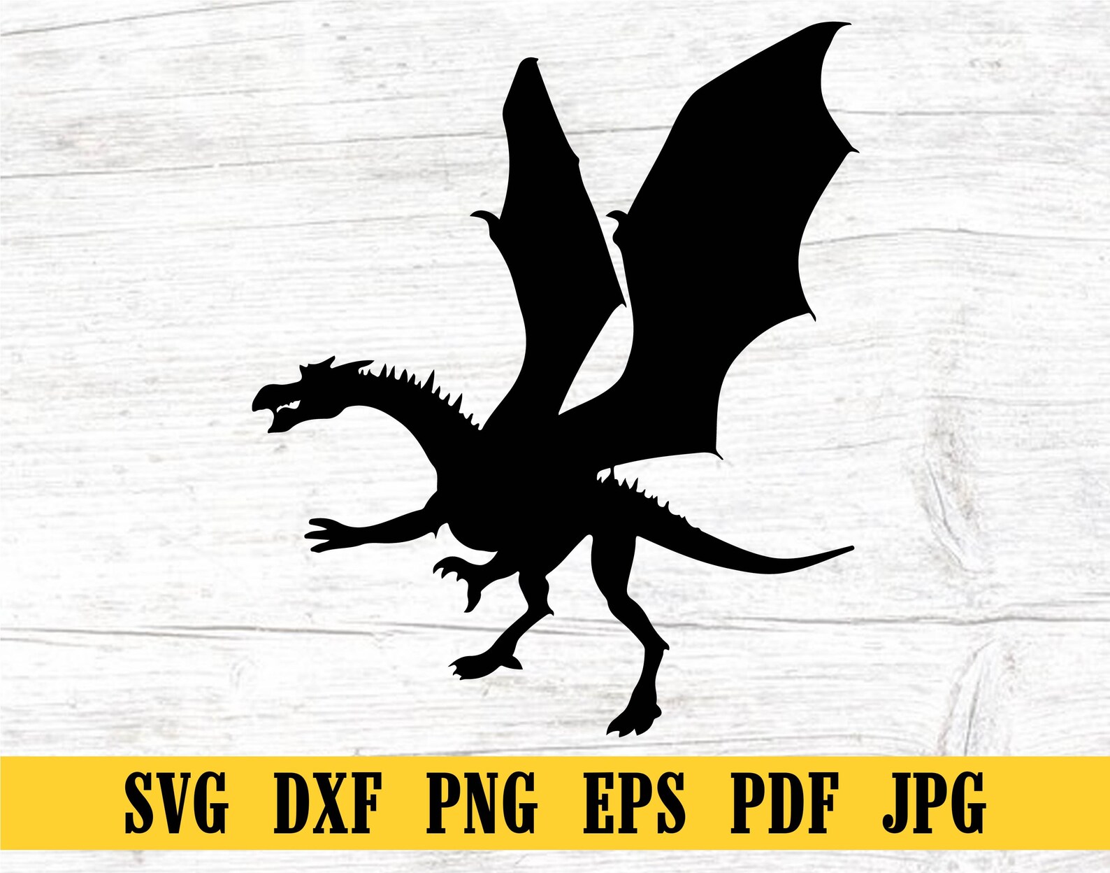 Dragon SVG, Dragon DXF, Dragon PNG, Dragon Clipart, Dragon Silhouette ...