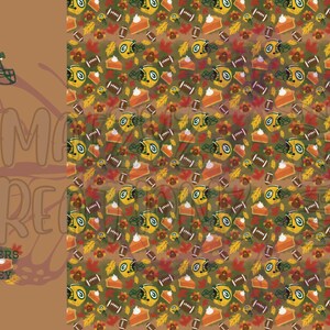 Thanksgiving Football Packer Seamless Files and Pngs - Etsy