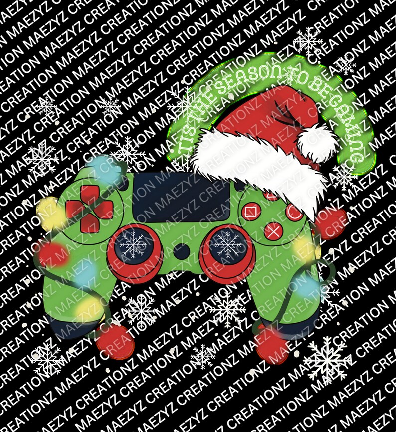 Gaming Christmas PNGS Controller - Etsy