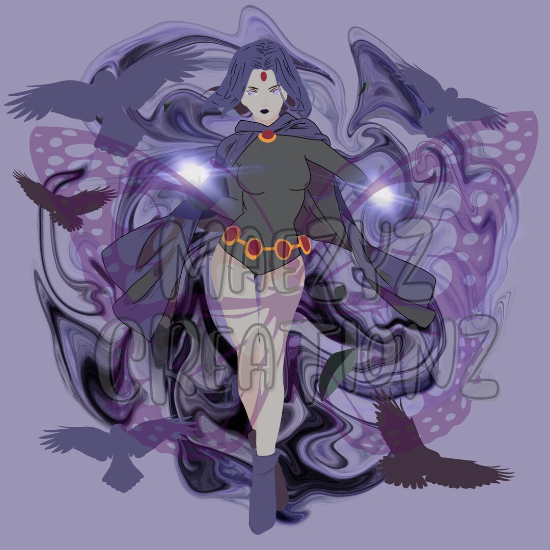 Raven Png Transparent and Purple Background - Etsy