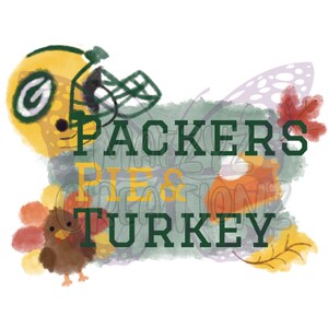 Thanksgiving Football Packer Seamless Files and Pngs - Etsy