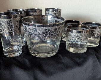 Vitreon Queens Kimiko Lusterware Bar Cocktail Set - Set of 4 - Vintage ...