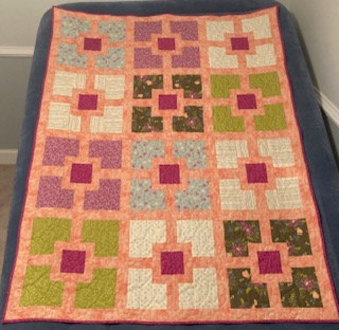 Peach Medley Quilt - Etsy