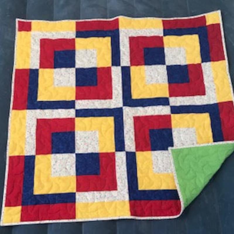 Primary Color Quilt - Etsy
