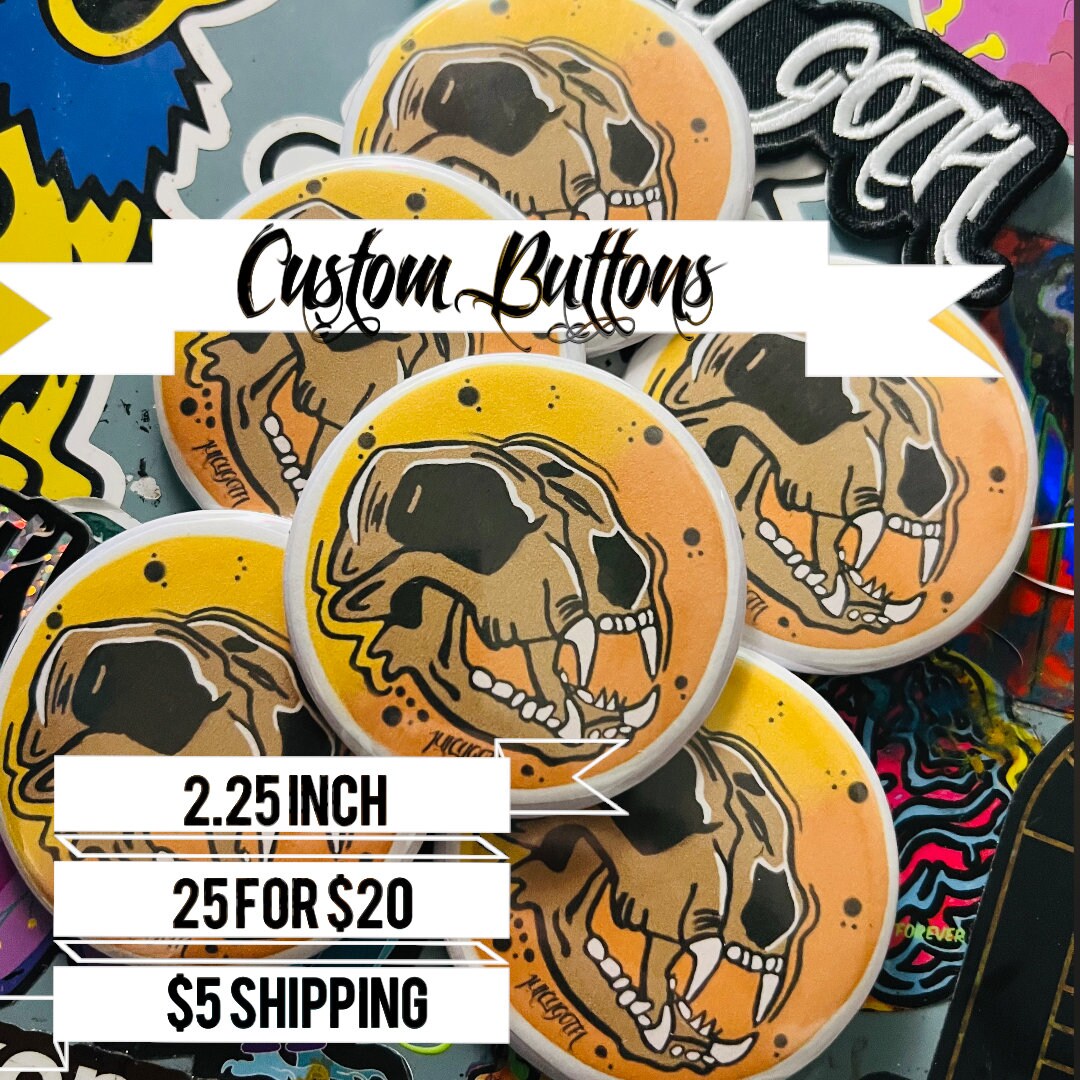 2.25 Inch Custom Buttons - Etsy
