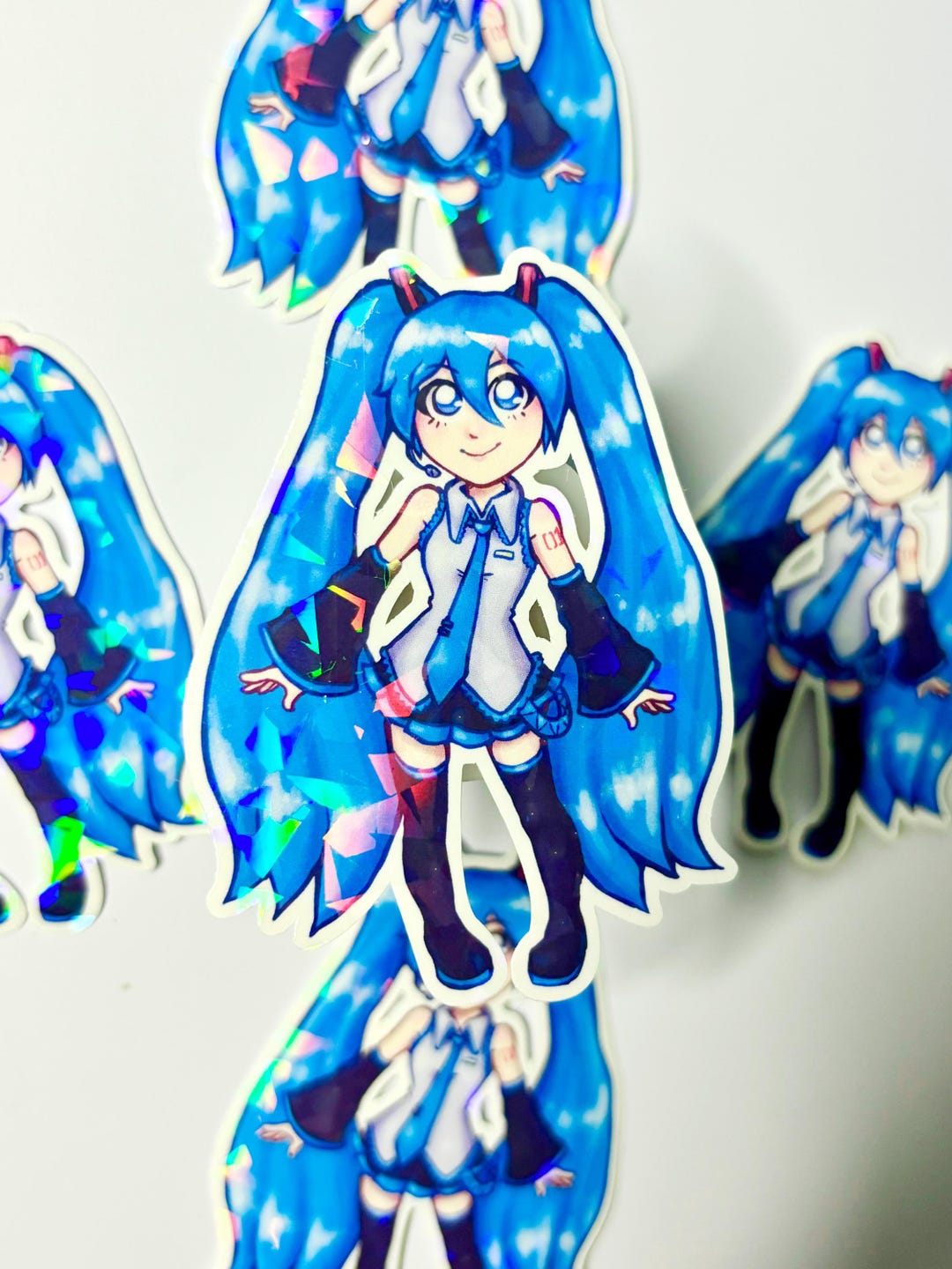 Miku Rainbow Holographic Vinyl Sticker - Etsy