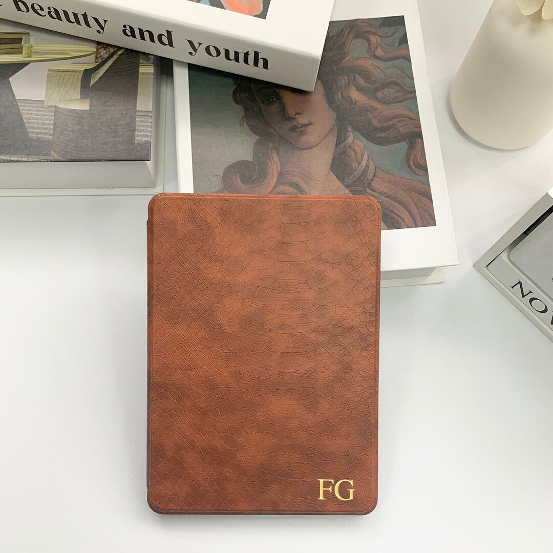 Personalized Brown Leather Kindle Paperwhite Case: 7'' 11th Gen - Etsy