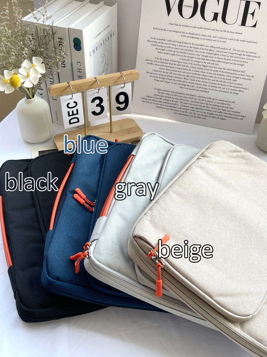 Solid Color Portable Personalized Cute Laptop Sleeve MacBook - Etsy