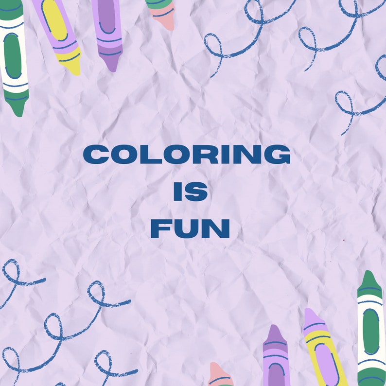 Coloring Page. Printable Kids Coloring Pages . Instant Download PDF ...
