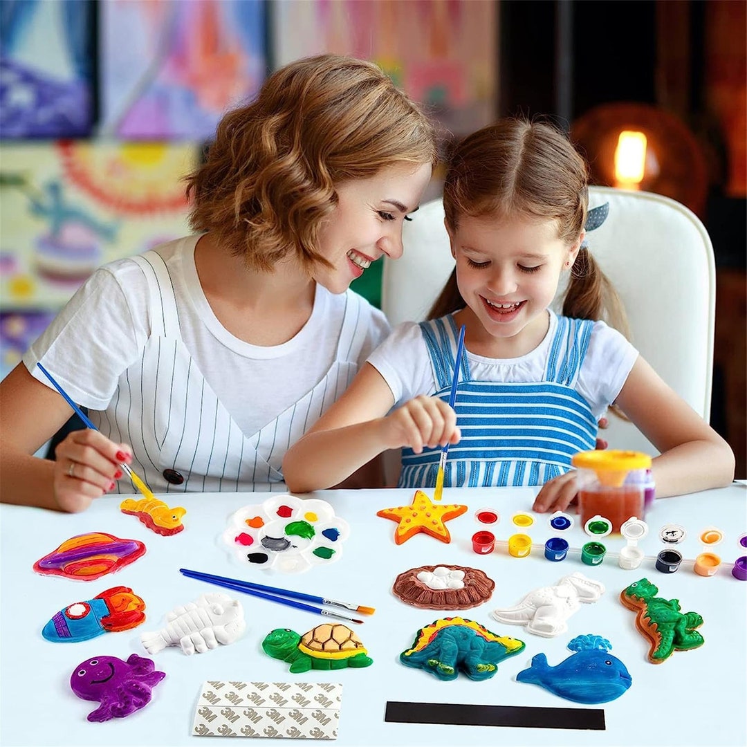Kids Arts and Crafts Plaster Painting Craft Kit Art Set - Etsy