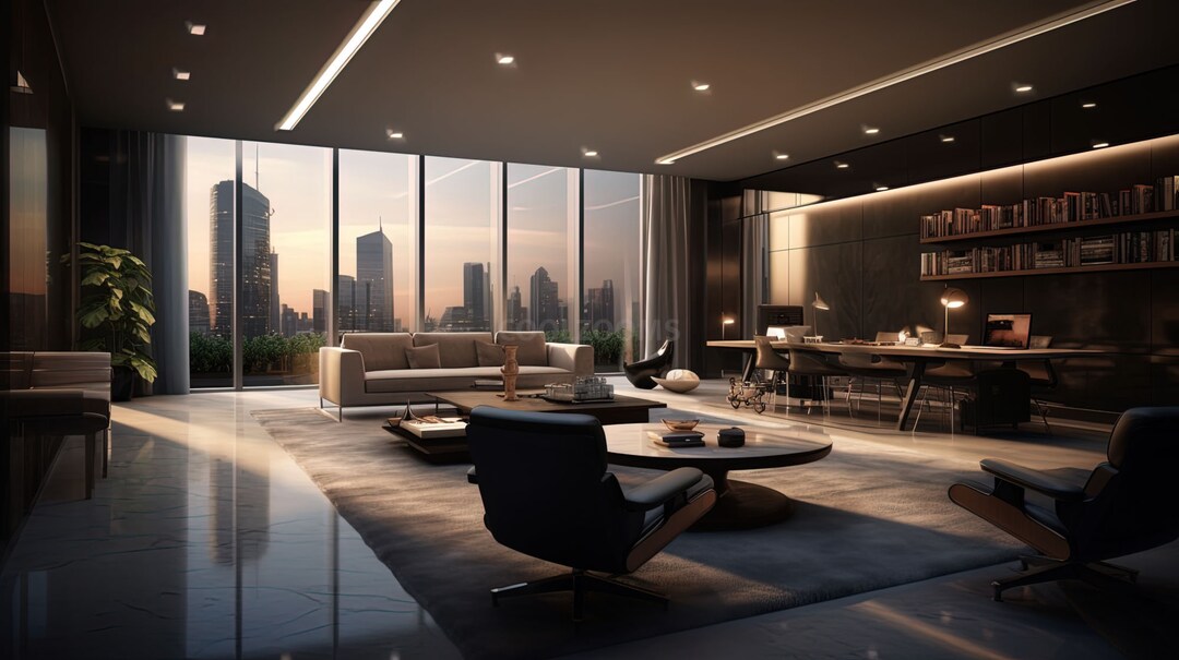 7 Pack of Modern Lawyer Law Firm Office Style Zoom Backgrounds, Version ...