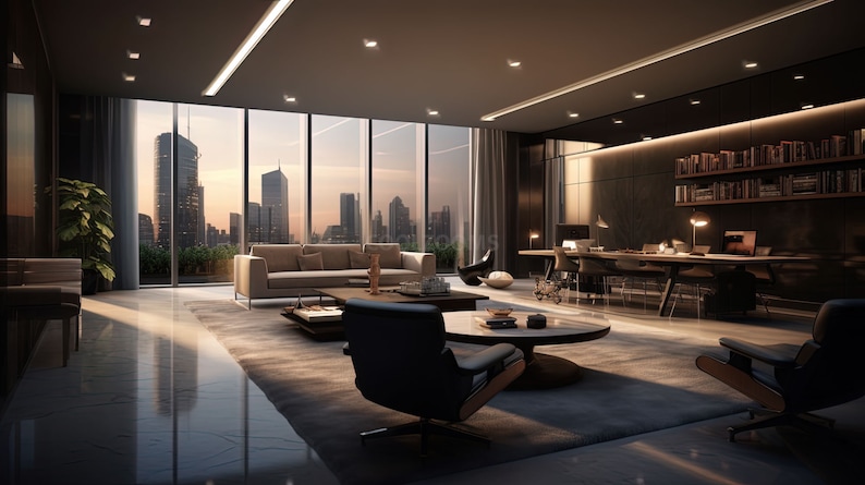 7 Pack of Modern Lawyer Law Firm Office Style Zoom Backgrounds, Version ...