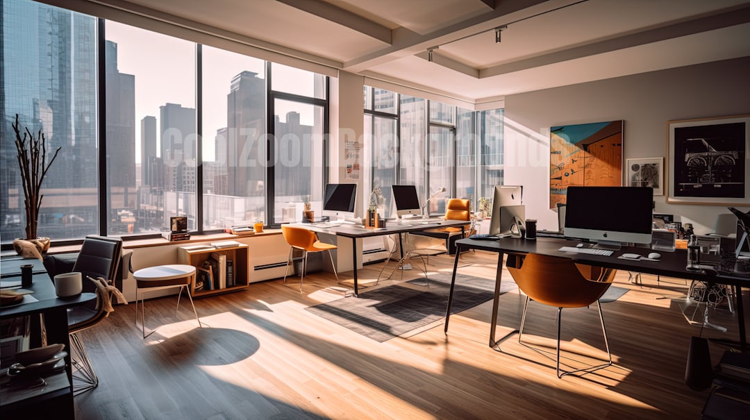 Modern Office Zoom Background 5 Pack! Unique Zoom Backgrounds, Zoom ...