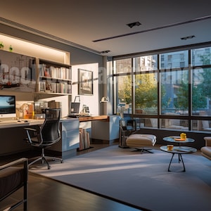 Modern Office Zoom Background 5 Pack! Unique Zoom Backgrounds, Zoom ...