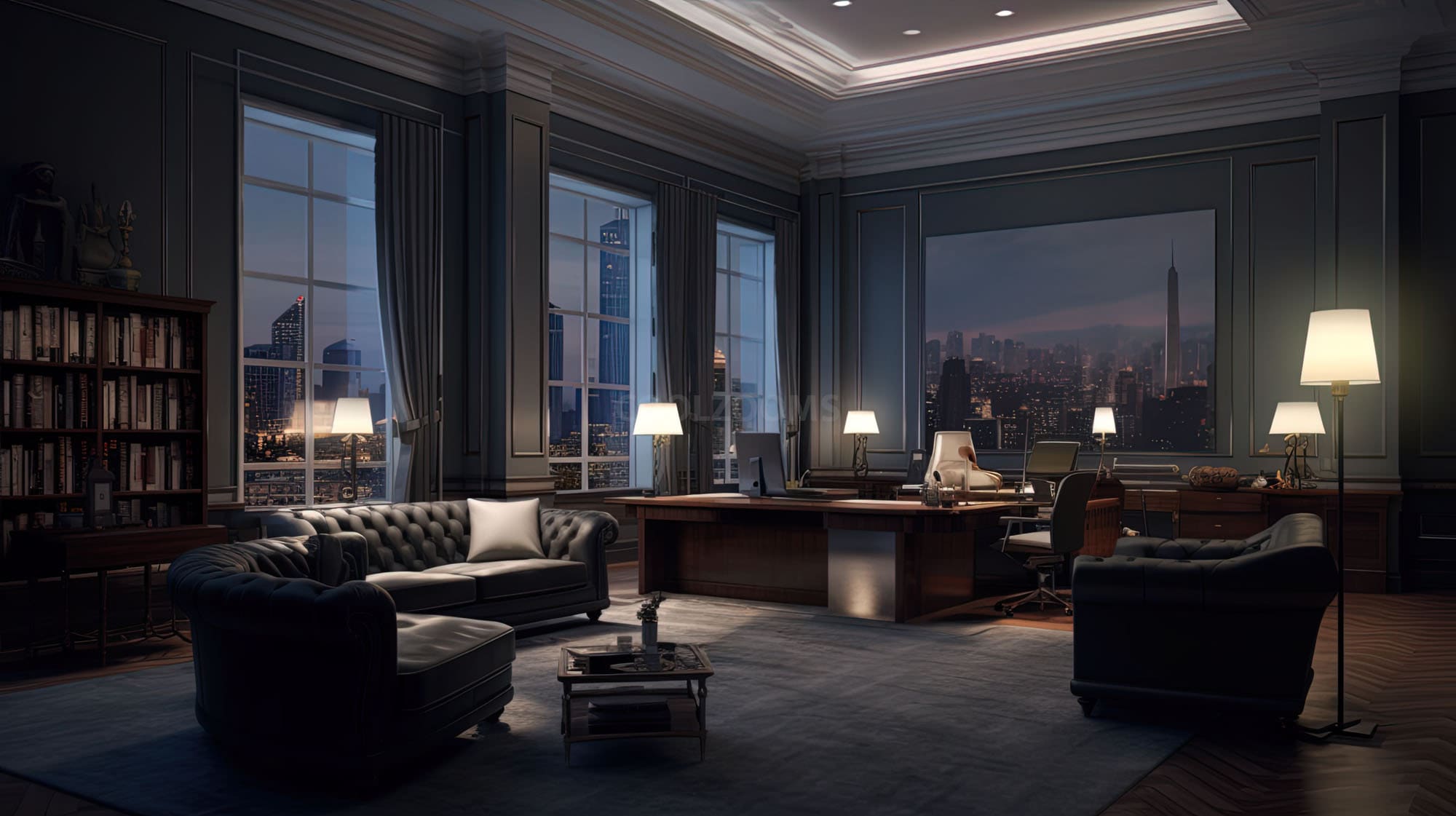 7 Pack of Modern Lawyer Law Firm Office Style Zoom Backgrounds! Unique ...