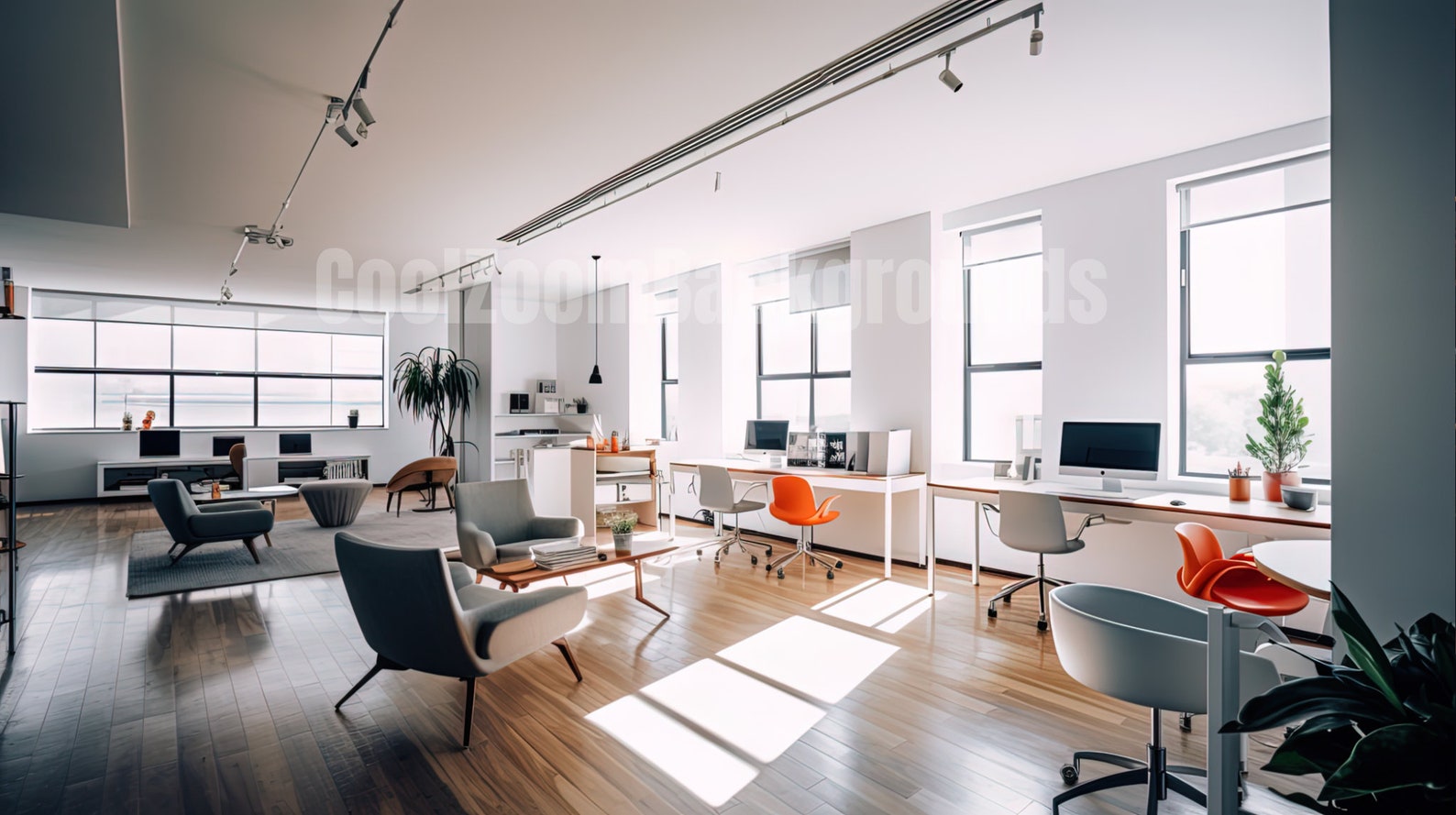 Modern Office Zoom Background 5 Pack! Unique Zoom Backgrounds, Zoom ...