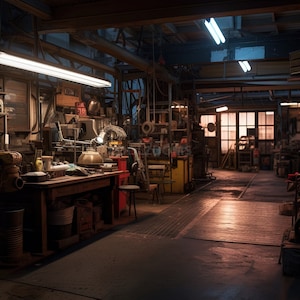 7 Pack of Mechanic Garage Workshop Zoom Backgrounds, Version 1 ! Unique ...