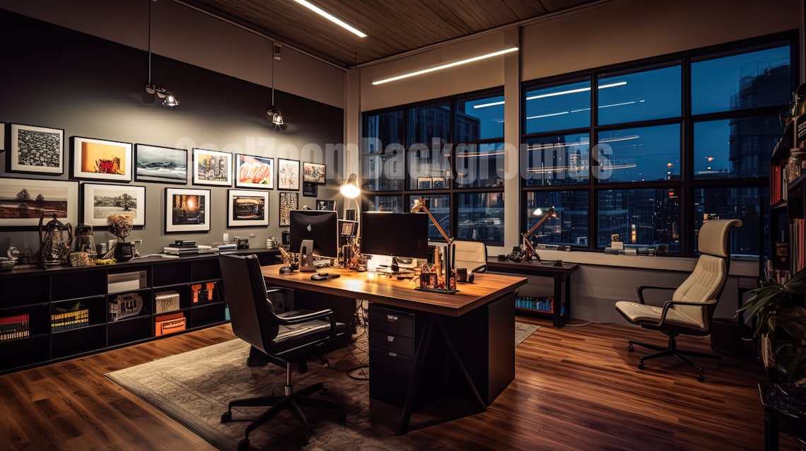 Modern Office Zoom Background 5 Pack! Unique Zoom Backgrounds, Zoom ...