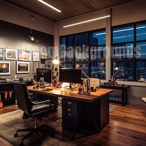 Modern Office Zoom Background 5 Pack! Unique Zoom Backgrounds, Zoom ...