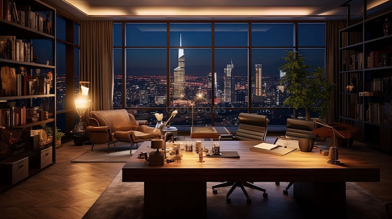 7 Pack of Modern Lawyer Law Firm Office Style Zoom Backgrounds, Version ...