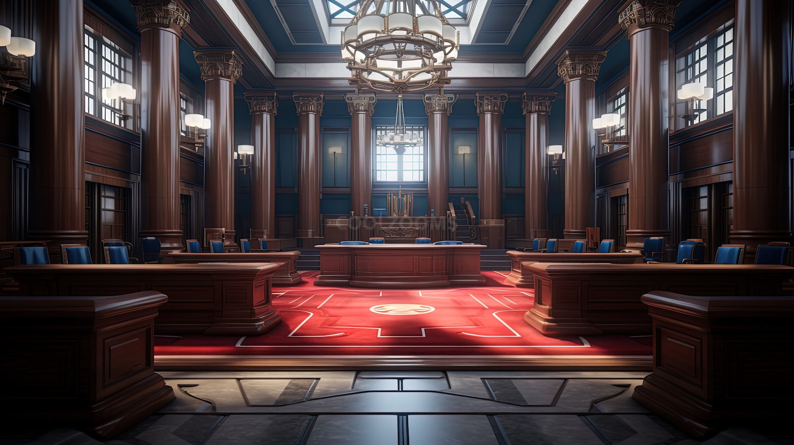 20 Pack of Courtroom Courthouse Zoom Backgrounds, Version 1! Unique ...
