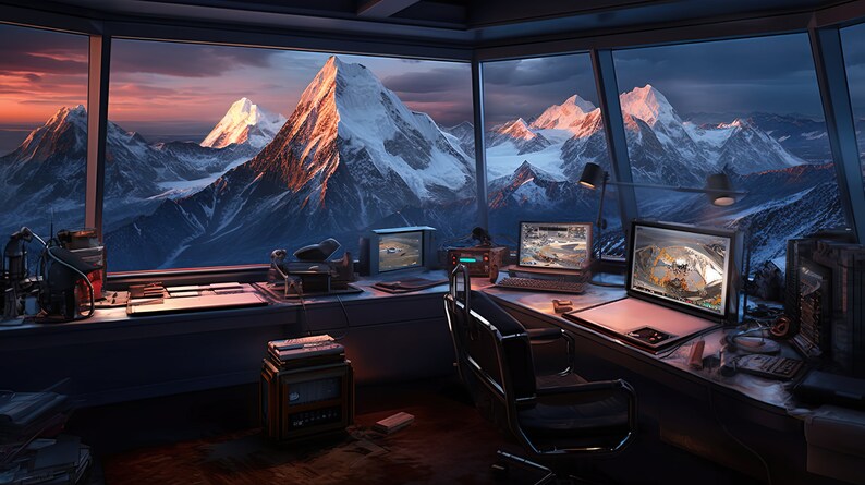 Mount Everest Office Zoom Background 5 Pack! Unique Zoom Backgrounds ...