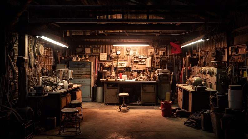 7 Pack of Mechanic Garage Workshop Zoom Backgrounds, Version 1 ! Unique ...