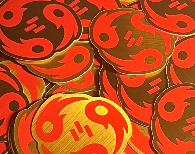 Golden Samadhi Fire Sticker - Etsy