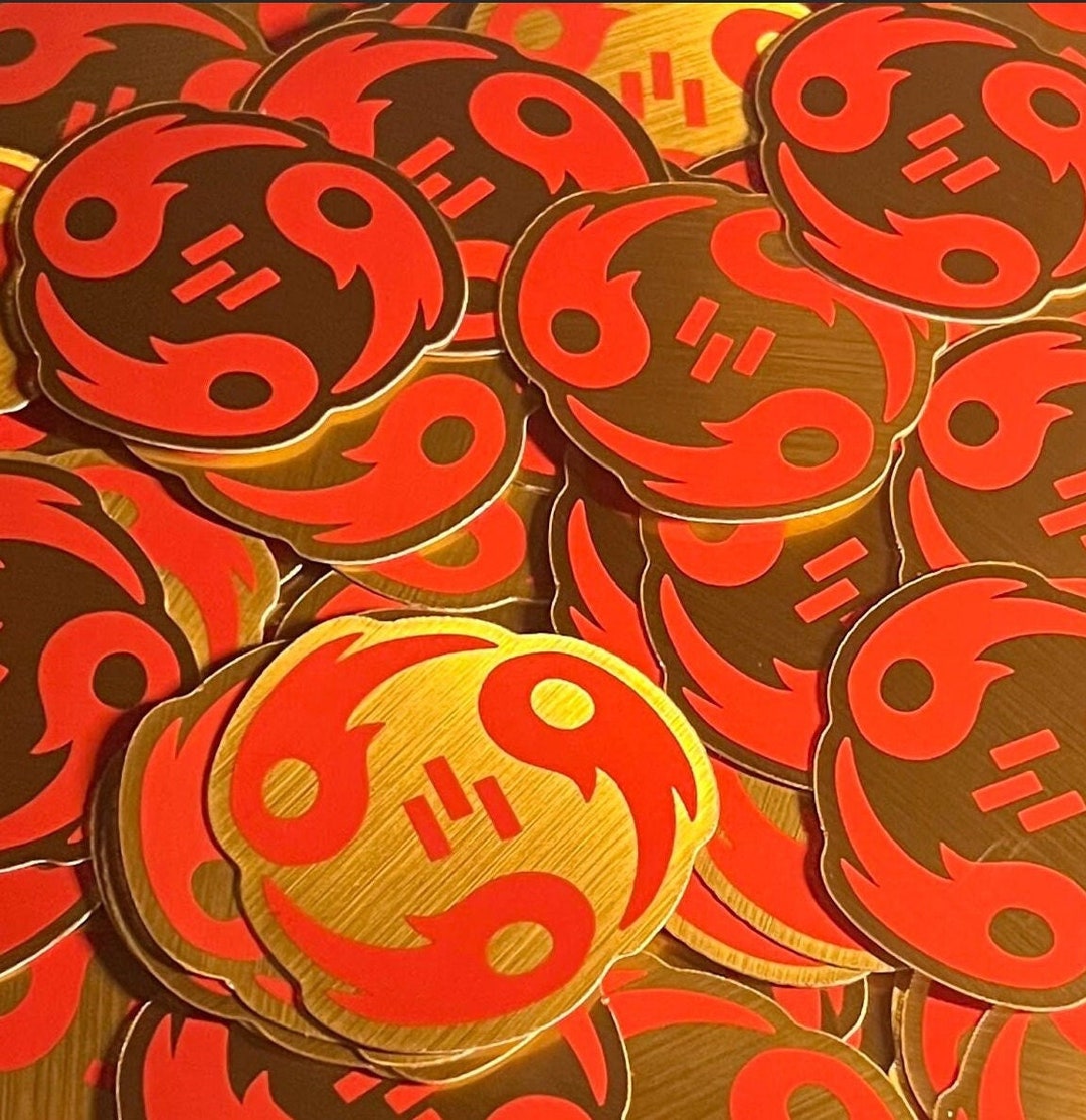 Golden Samadhi Fire Sticker - Etsy