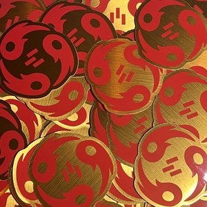 Golden Samadhi Fire Sticker - Etsy