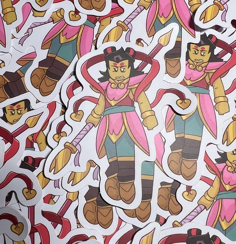 Ne Zha Matte Sticker - Etsy