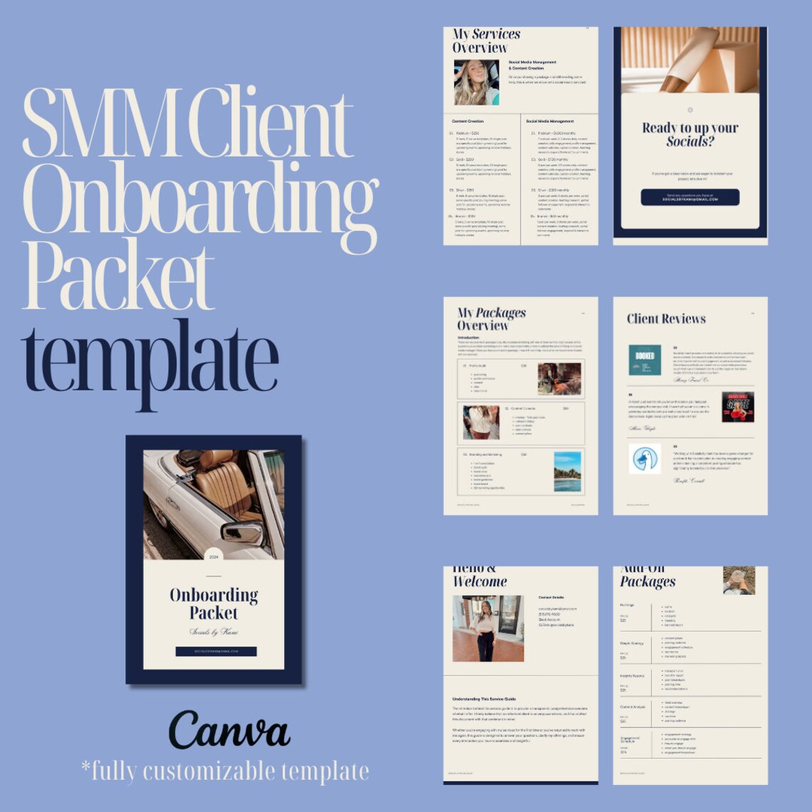 Client Onboarding Packet for Social Media Managers New Client Welcome ...