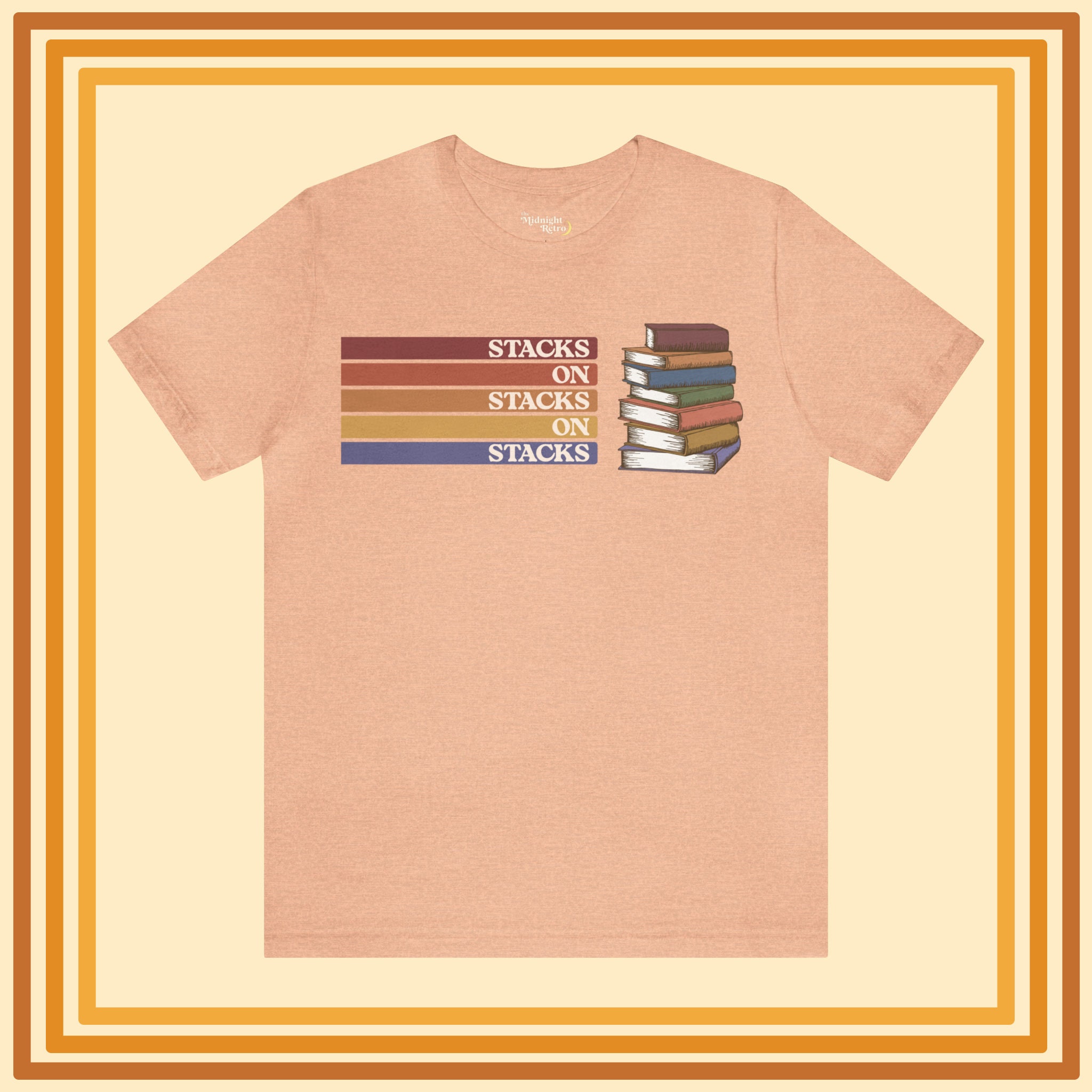 Stacks on Stacks on Stacks Unisex Tee Retro Apparel 1970s - Etsy