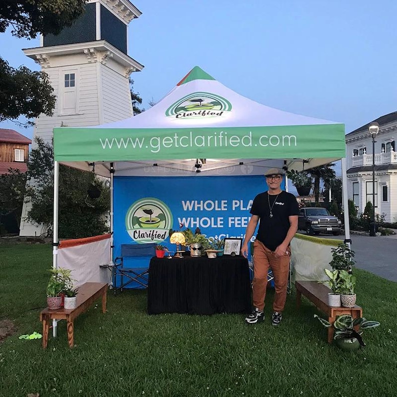 Custom Logo Canopy Tent | Heavy-duty 10x10 Trade Show Pop-up Display - Etsy