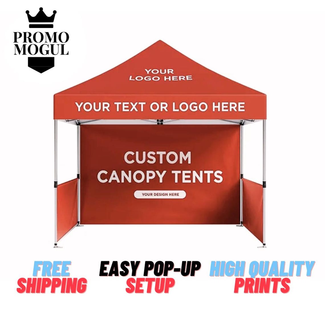 Custom Logo Canopy Tent | Heavy-duty 10x10 Trade Show Pop-up Display - Etsy