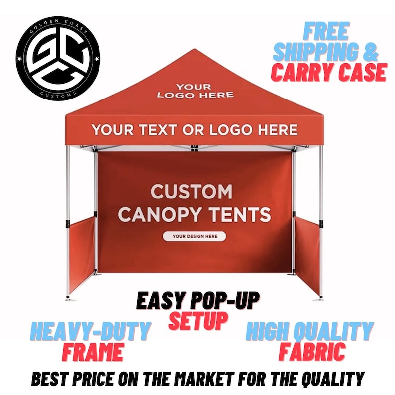 Custom Canopy Tent With Your Logo | Heavy-duty Personalized Tents for ...