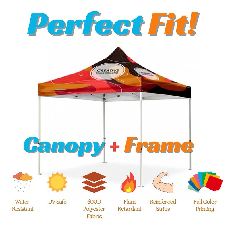 Custom 10x10 Canopy Tent | Personalized Logo Pop-up Display, Heavy-duty ...