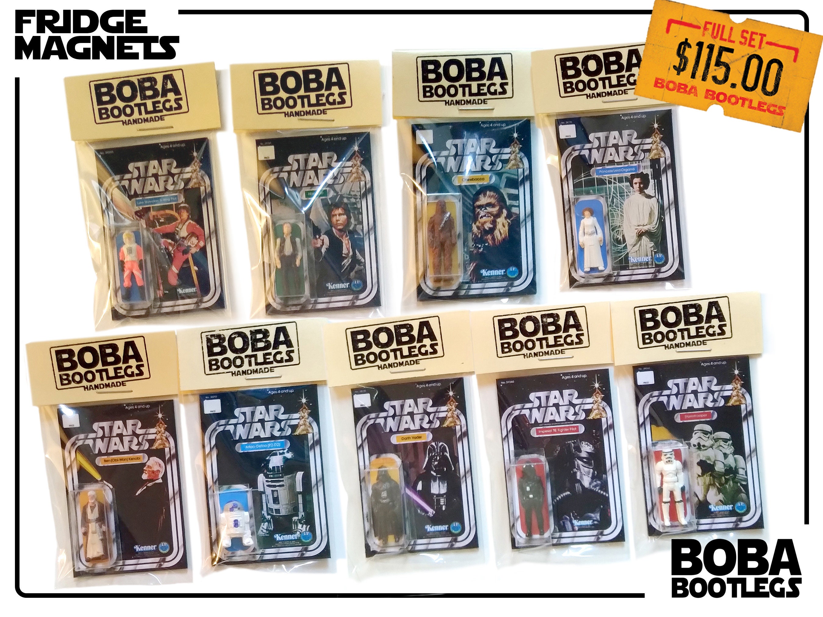 Boba Bootlegs Custom Star Wars Fridge Magnets Series 1 Full - Etsy