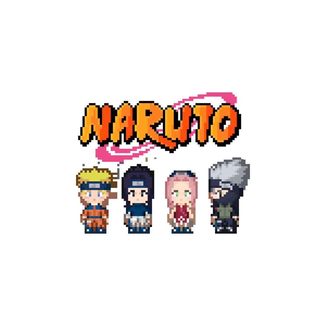 Pixel, Anime, Naruto, One Piece, Dbs, Dbz, Clothing, Pixelated, T ...