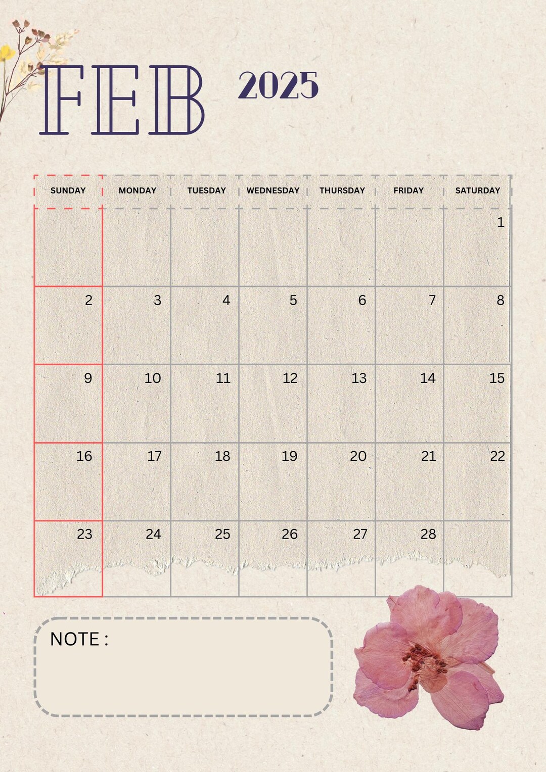 Minimalist 2025 Planner-printable PDF - Etsy