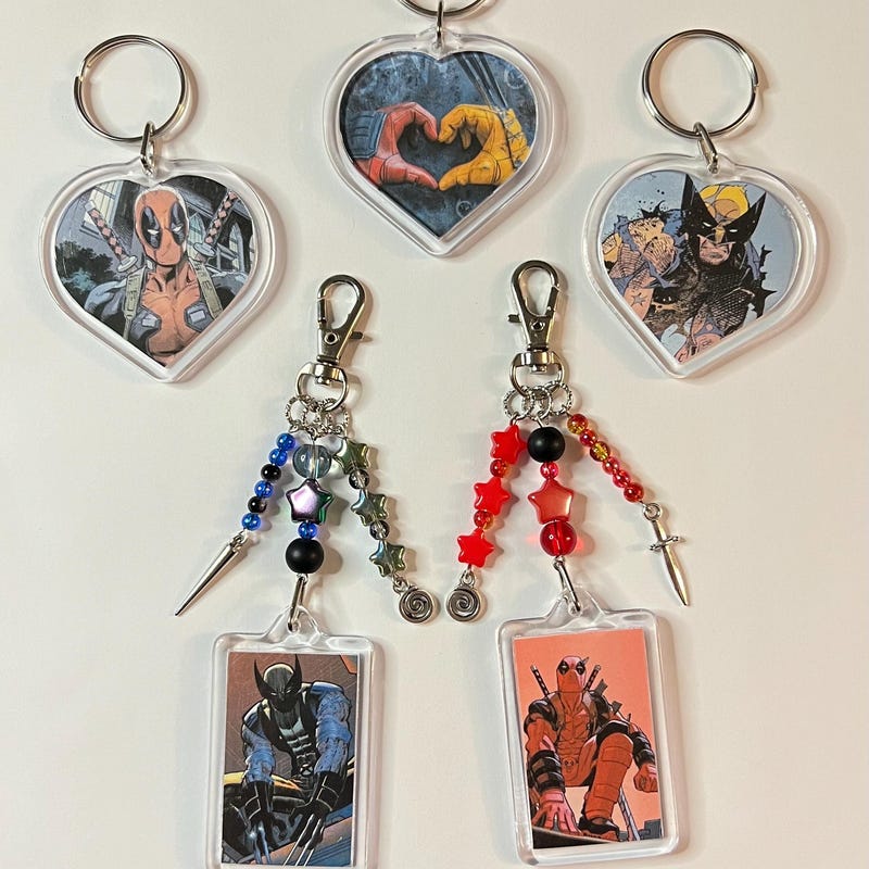 Deadpool and Wolverine Keychain - Etsy