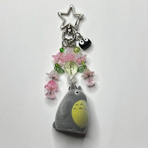 Ghibli Flocked Gacha Keychains - Etsy