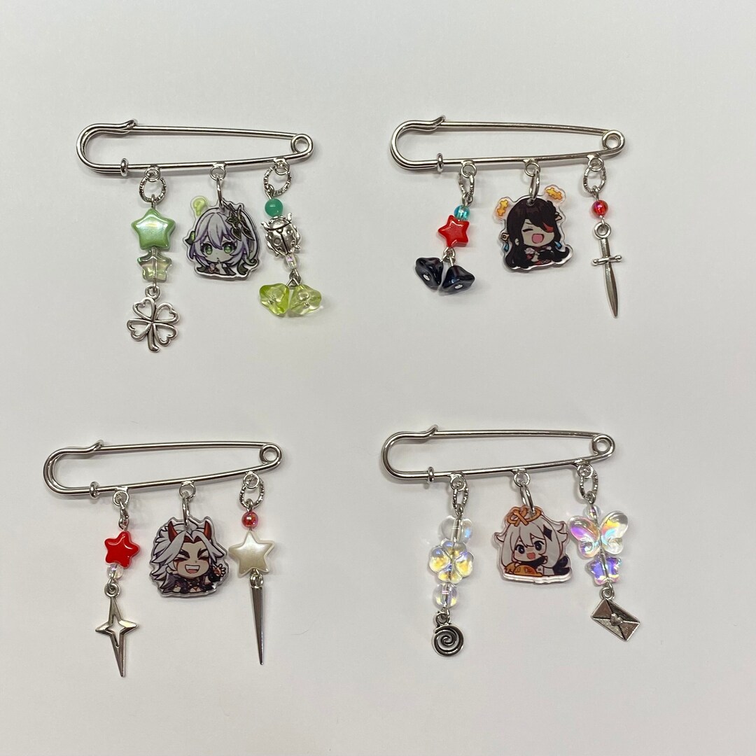 Genshin Impact Bag Pins - Etsy