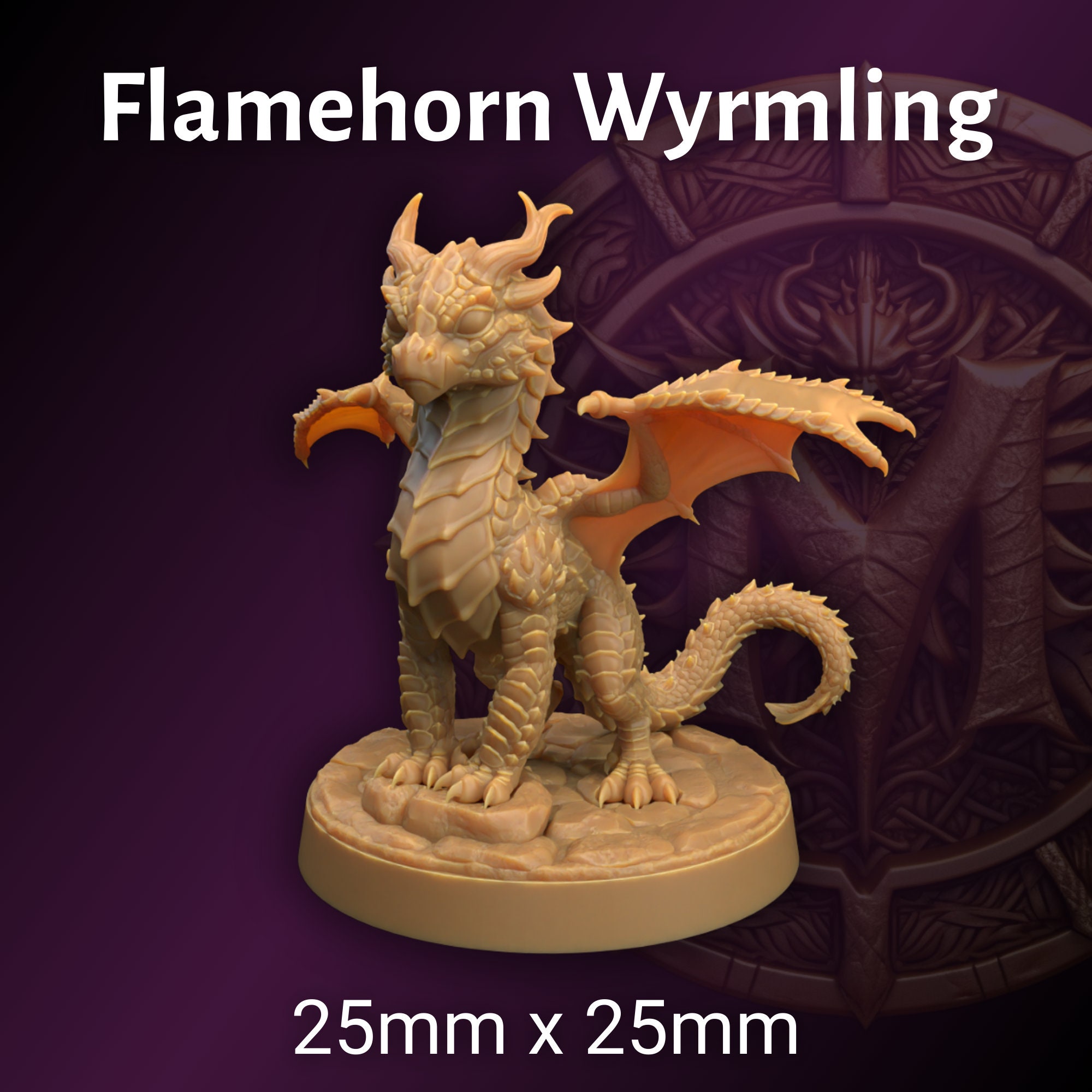 3D Printed Dnd Minis: Dragon Wyrmling baby by Dragon - Etsy