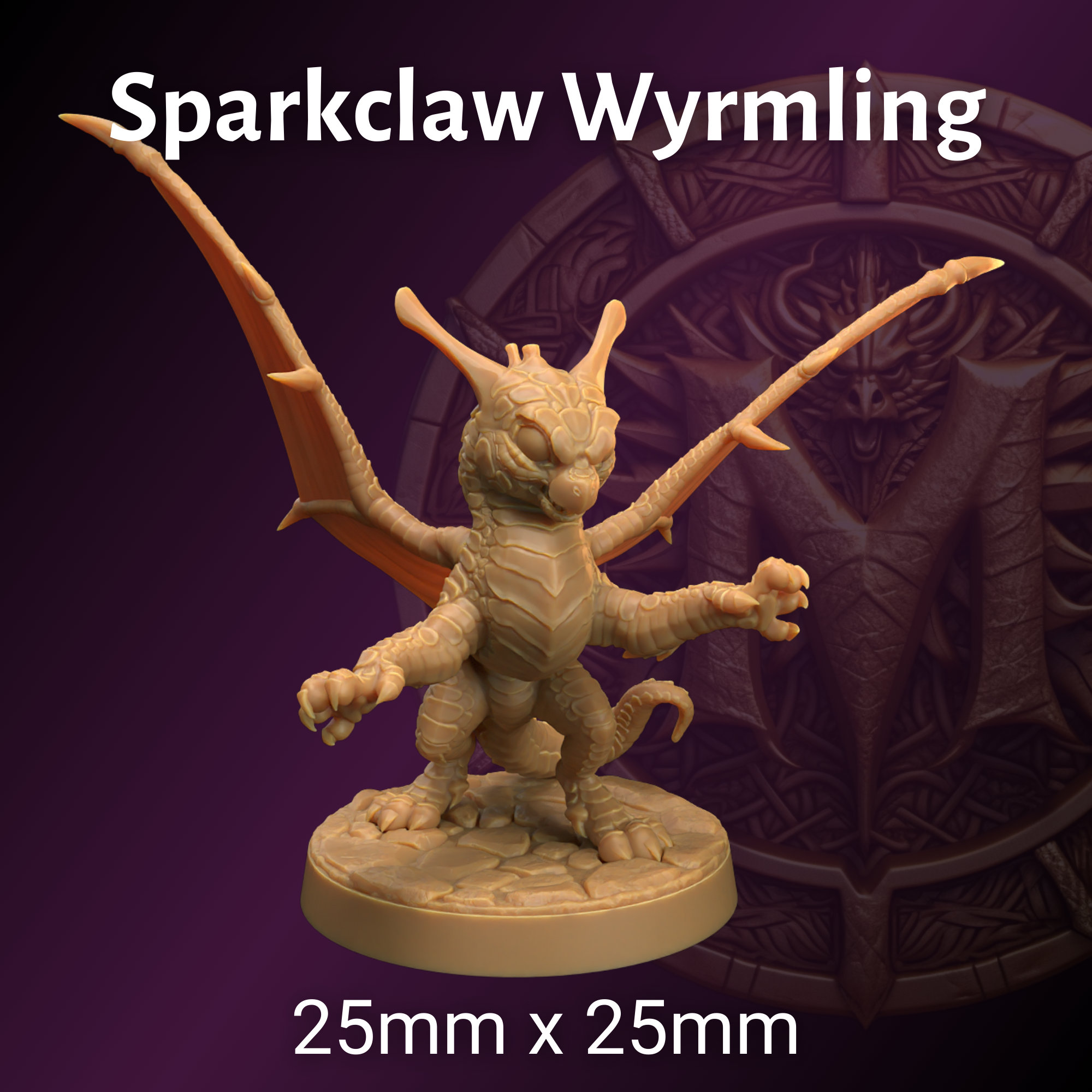 3D Printed Dnd Minis: Dragon Wyrmling baby by Dragon - Etsy