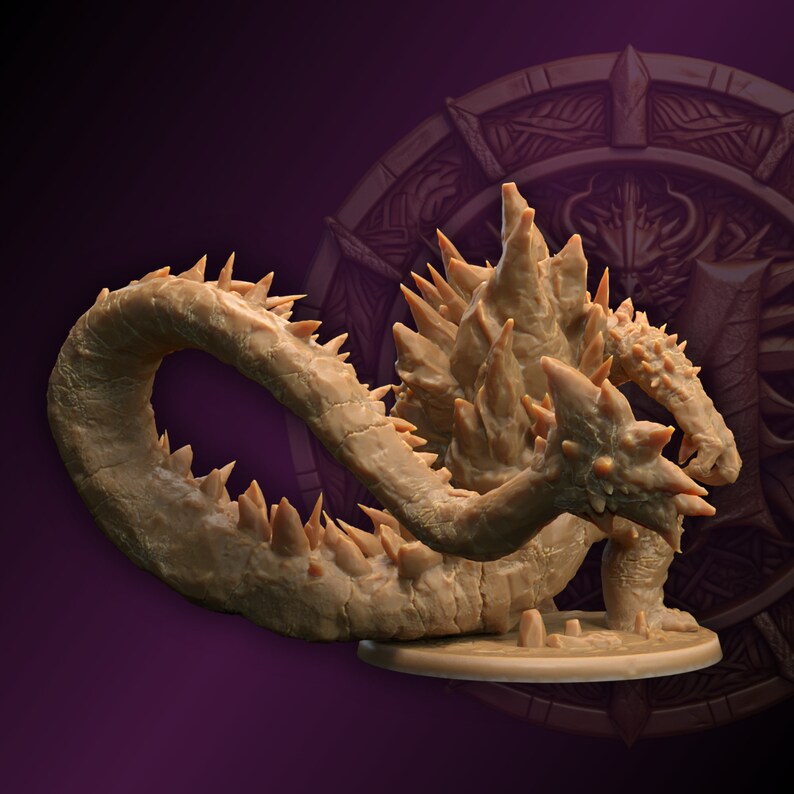 3D Printing Service Dnd Figures: lava Kaiju Godzilla - Etsy