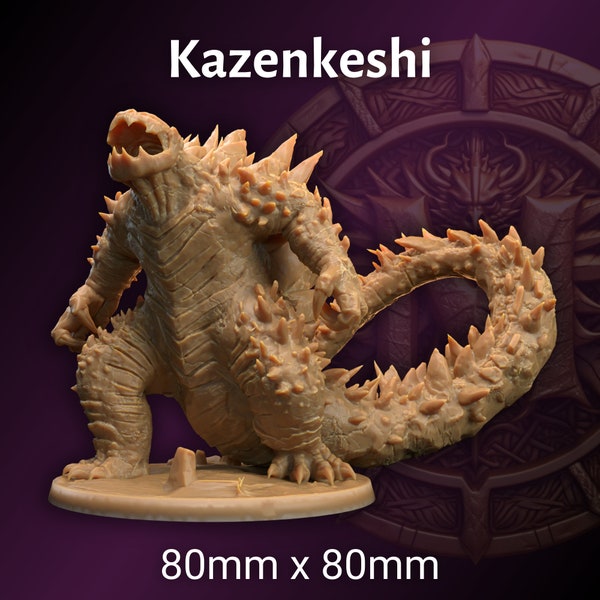 Godzilla Dnd Miniature - Etsy