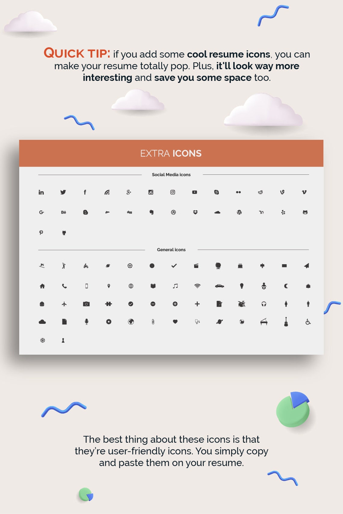 Simple CV Template Design Professional Resume Template for Pages, Word ...